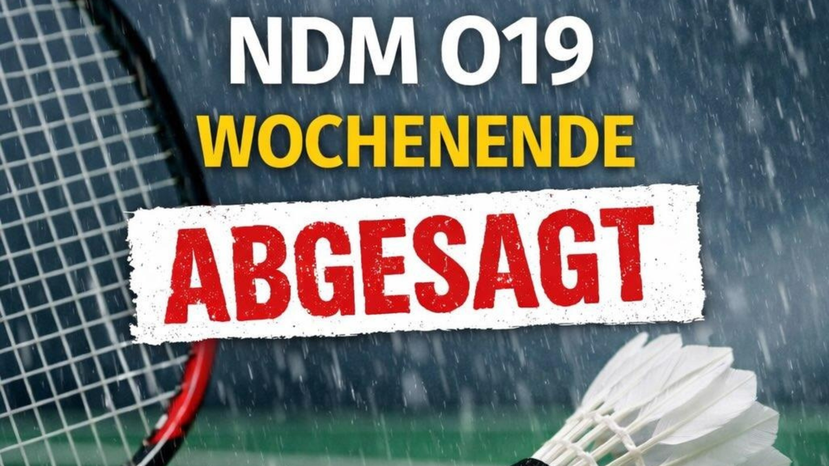 Norddeutsche Meisterschaften O19 2026 abgesagt | Deutscher Badminton ...